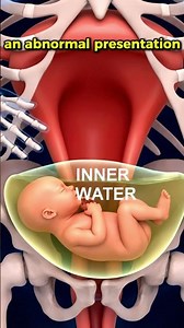 Transverse Baby Position, Anatomical 3D Pregnancy View #shorts #miracleinmotion #pregnant #baby