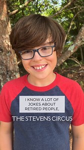 Don’t WORK too hard to understand this joke! 💪🏻 #retirement #jokes #dadjokes #kidjokes #cleanjokes #familyfun #spreadjoy #kidsarefunny #sopunny | The Stevens Circus