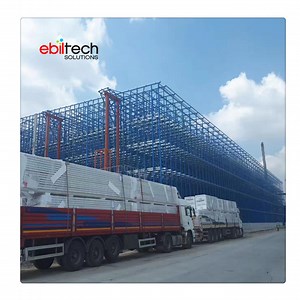 [Hot Item] Automatic Storage Rack Clad Supported Warehouse Building Pallet Storage Racking System