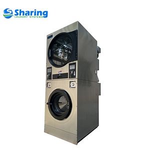 [Hot Item] 20kg Laundromat Laundry Machines Stacked Coin Operated Washing Machine and Dryer