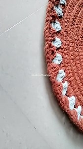 Handmade Crochet Round Table Mat – Rustic Terracotta & Natural Wool Boho Artisan Home Décor-25x20inch - Etsy