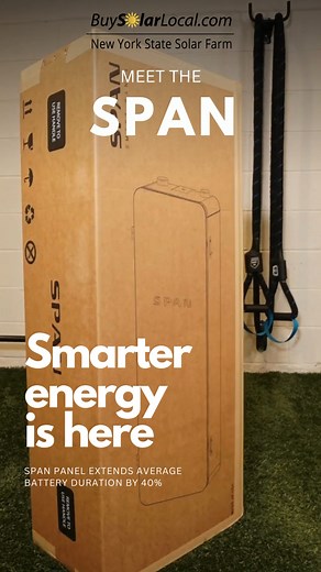 SPAN Panel extends average battery duration by 40%! | New York State Solar Farm