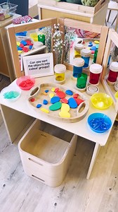 🌈Exploring Colours🌈 Engage children in this exciting colour-sorting activity. Here, we have used Rainbow Pebbles, Translucent Pebbles, Sorting Bowls and Treasure Tubes. Children can select and place the pebble in the corresponding bowl or treasure tube. This activity engages children's fine motor skills, cognitive thinking, and sorting skills. Pair with jumbo tweezers for an extra challenge. 😊🧲 Discover our wide range of children's learning resources at educatingkids.com.au | Educating Kids