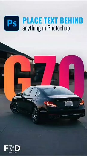 How to Place Text Behind Object or Anything in Photoshop cc Tutorial #reels #photoshop #texteffect #text #bg #background #illustration #design #designers #graphicdesign #graphicdesigner #trending #viral #viralreels #graphic #graphics #designinspiration #frdtutorial | FRD Tutorials